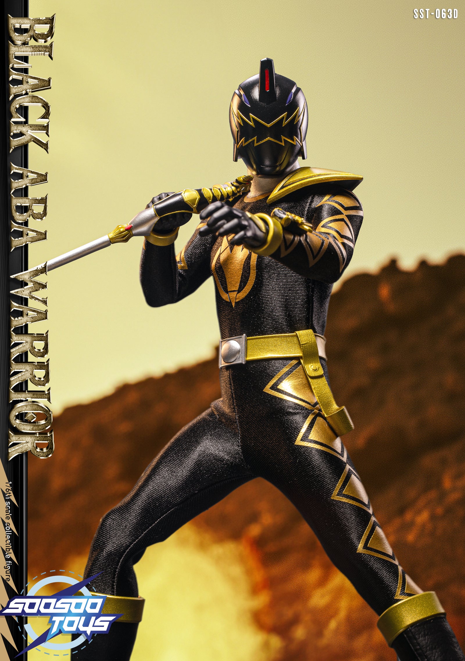 SooSoo Toys SST-063D Black Aba Warrior 1/6 Scale Action Figure