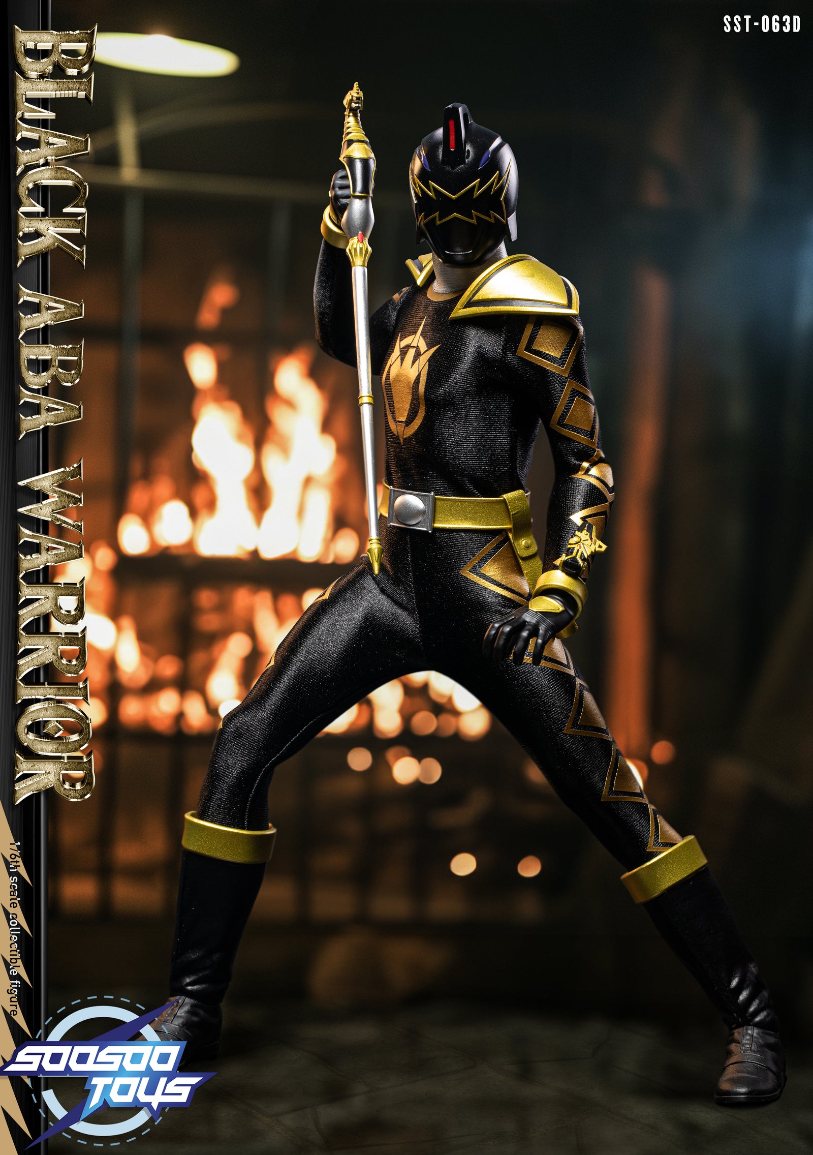 SooSoo Toys SST-063D Black Aba Warrior 1/6 Scale Action Figure