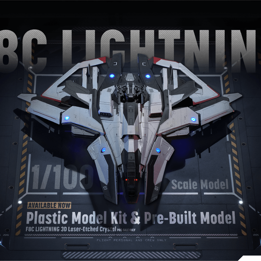 Anvil F8C Lightning 1/100 Scale Model - Star Citizen