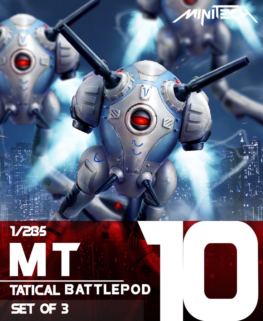 Robotech/Macross Minitech MT10 Tactical Battlepod (Set of 3)